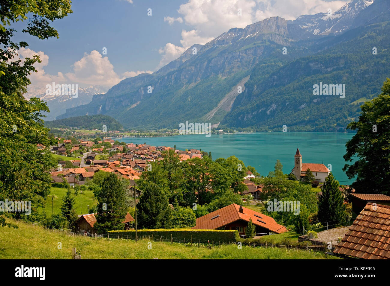 Brienz;Lake Brienz;Bernese Oberland;Switzerland Stock Photo - Alamy