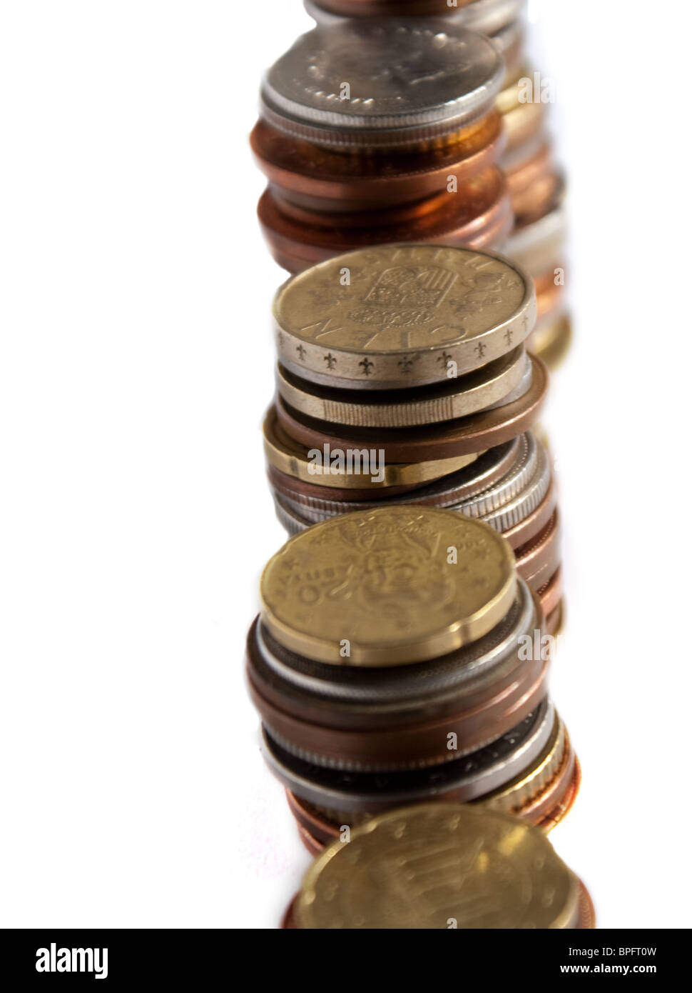 Pile of 2p coins hi-res stock photography and images - Alamy