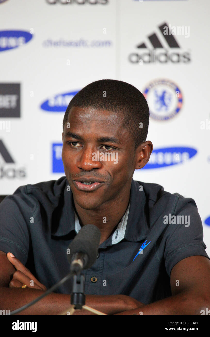 Brasilian footballer, RAMIRES makes his debut for the media at Chelsea ...