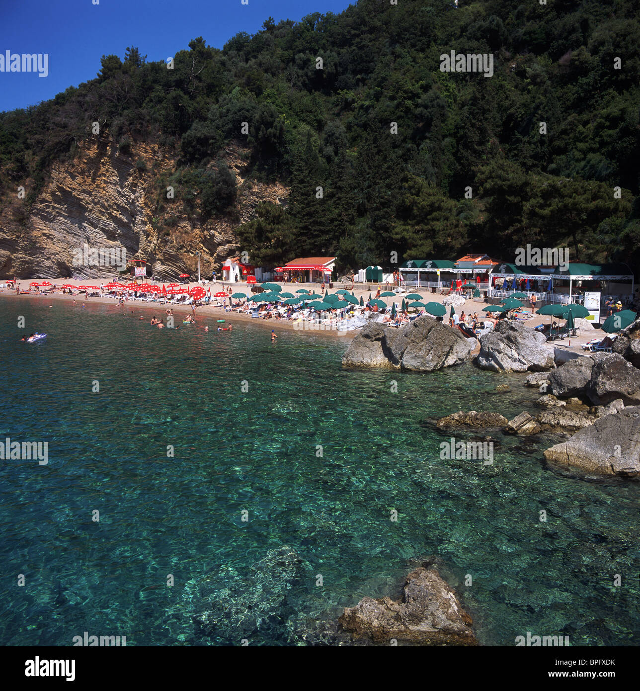 Mogren Beach, nr. Budva, Montenegro Stock Photo - Alamy