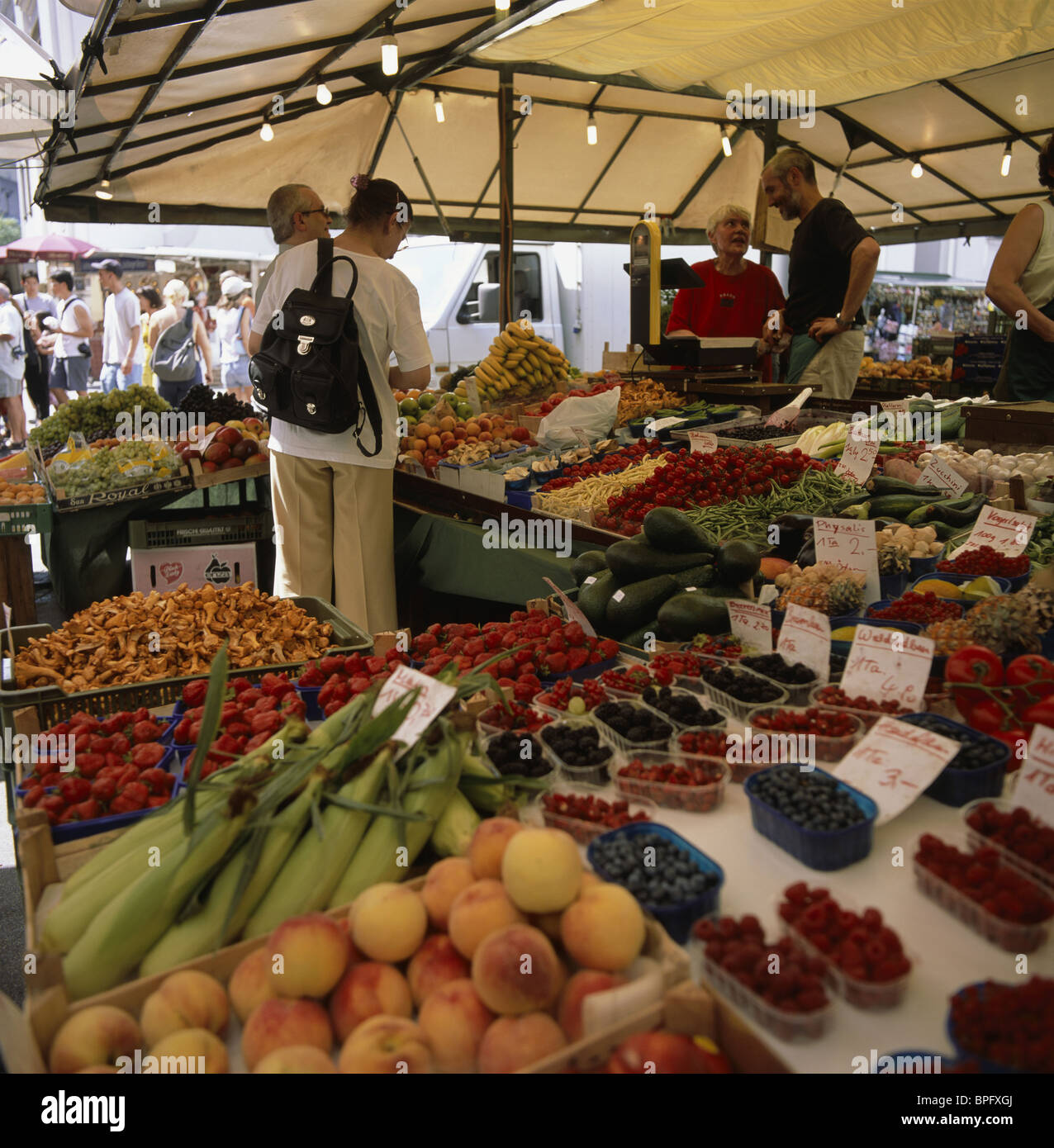 Market, Salzburg, Austria Stock Photo - Alamy
