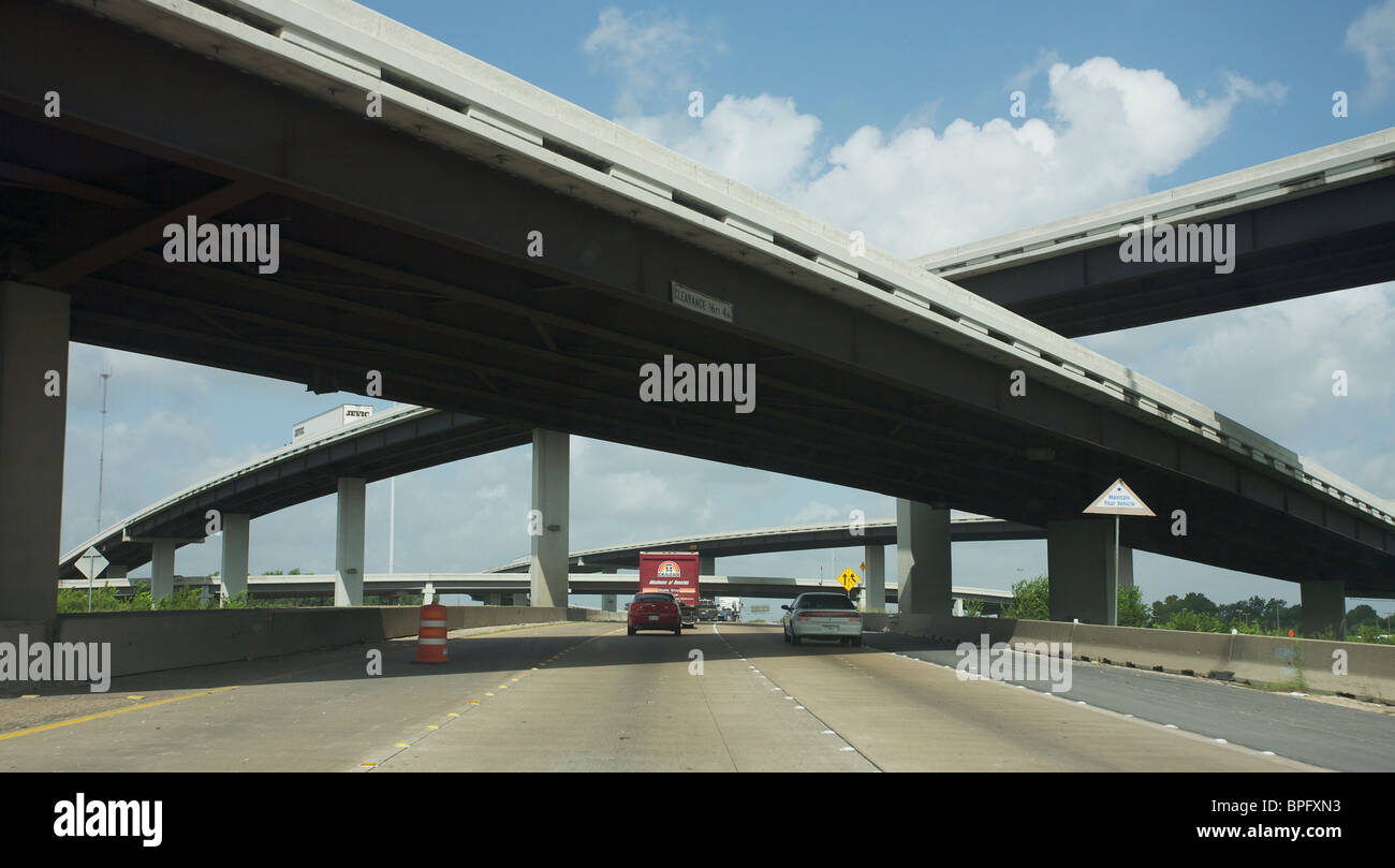 Highway with traffic signs hi-res stock photography and images - Alamy