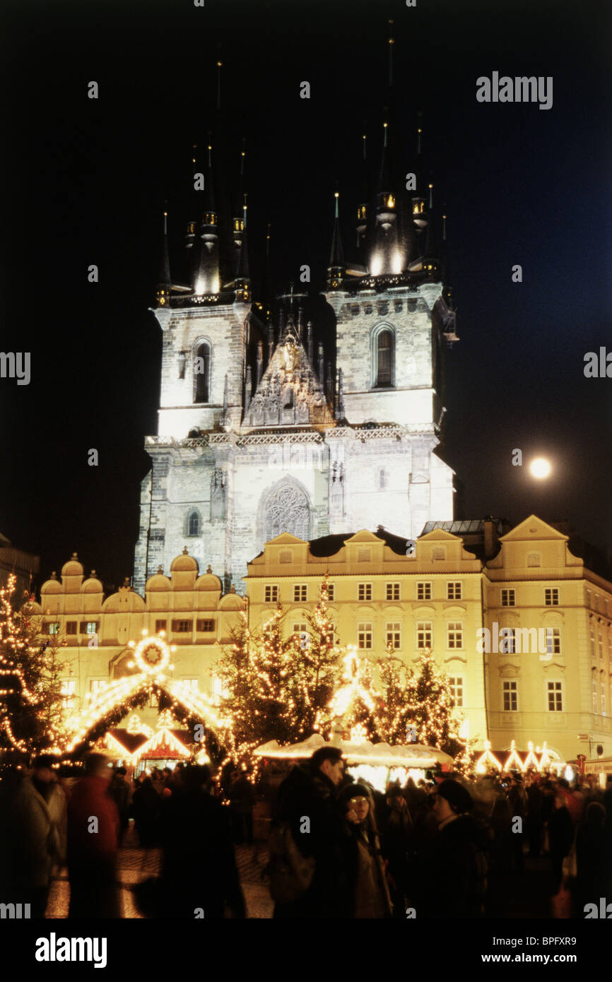 Christmas Market, Prague, Czech Republic Stock Photo - Alamy