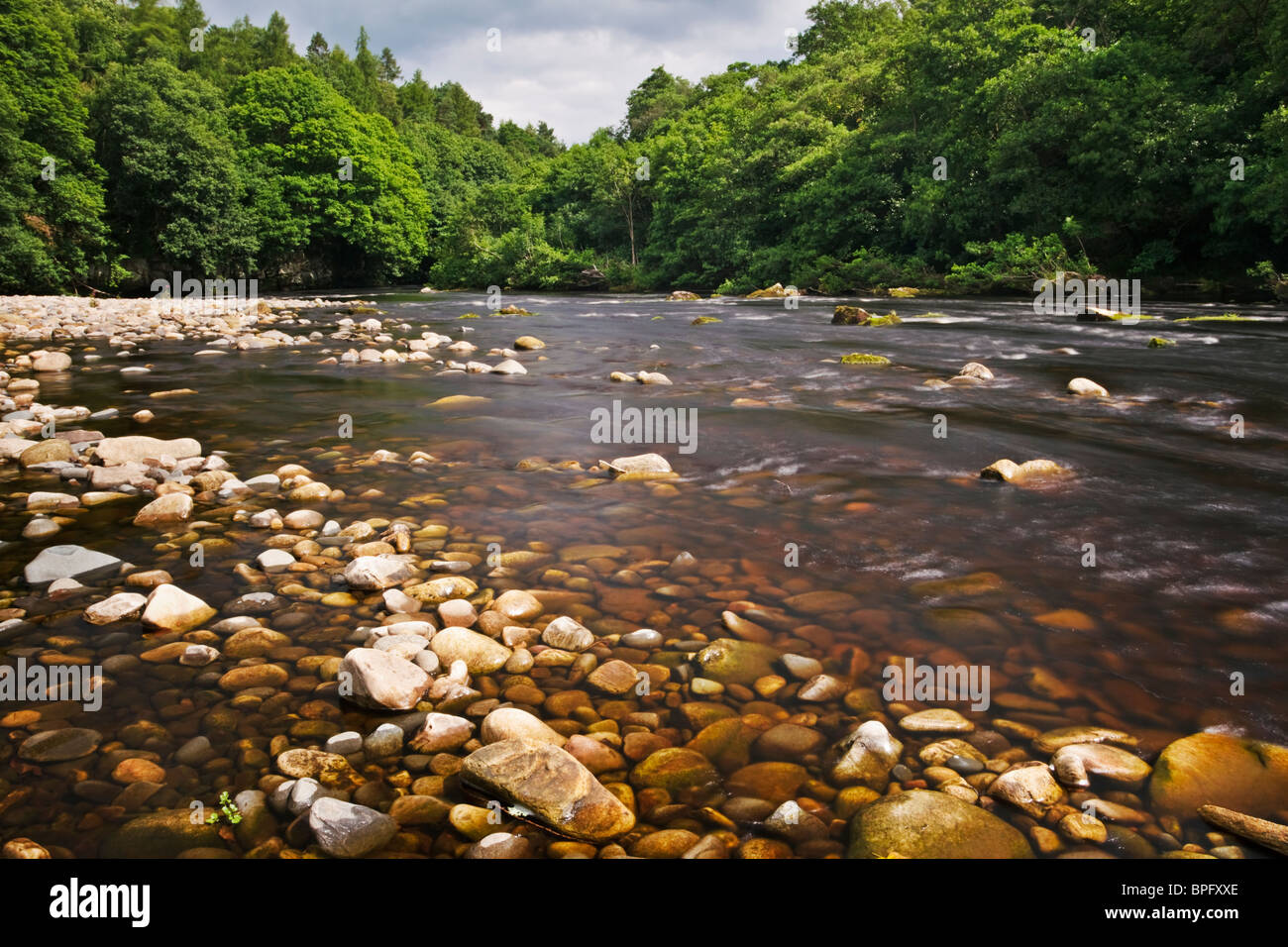 The River Tees between Cotherstone and Barnard Castle near the route of ...