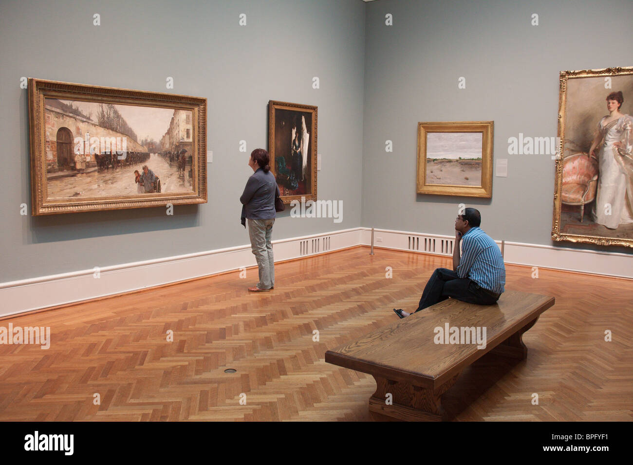 Art institute chicago people hi-res stock photography and images - Alamy