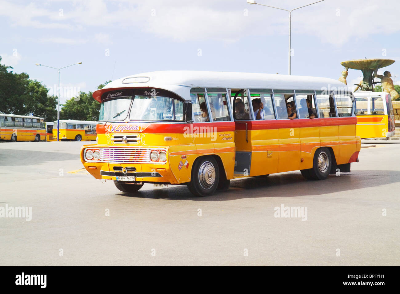 Local Maltese Bus, Malta Stock Photo - Alamy