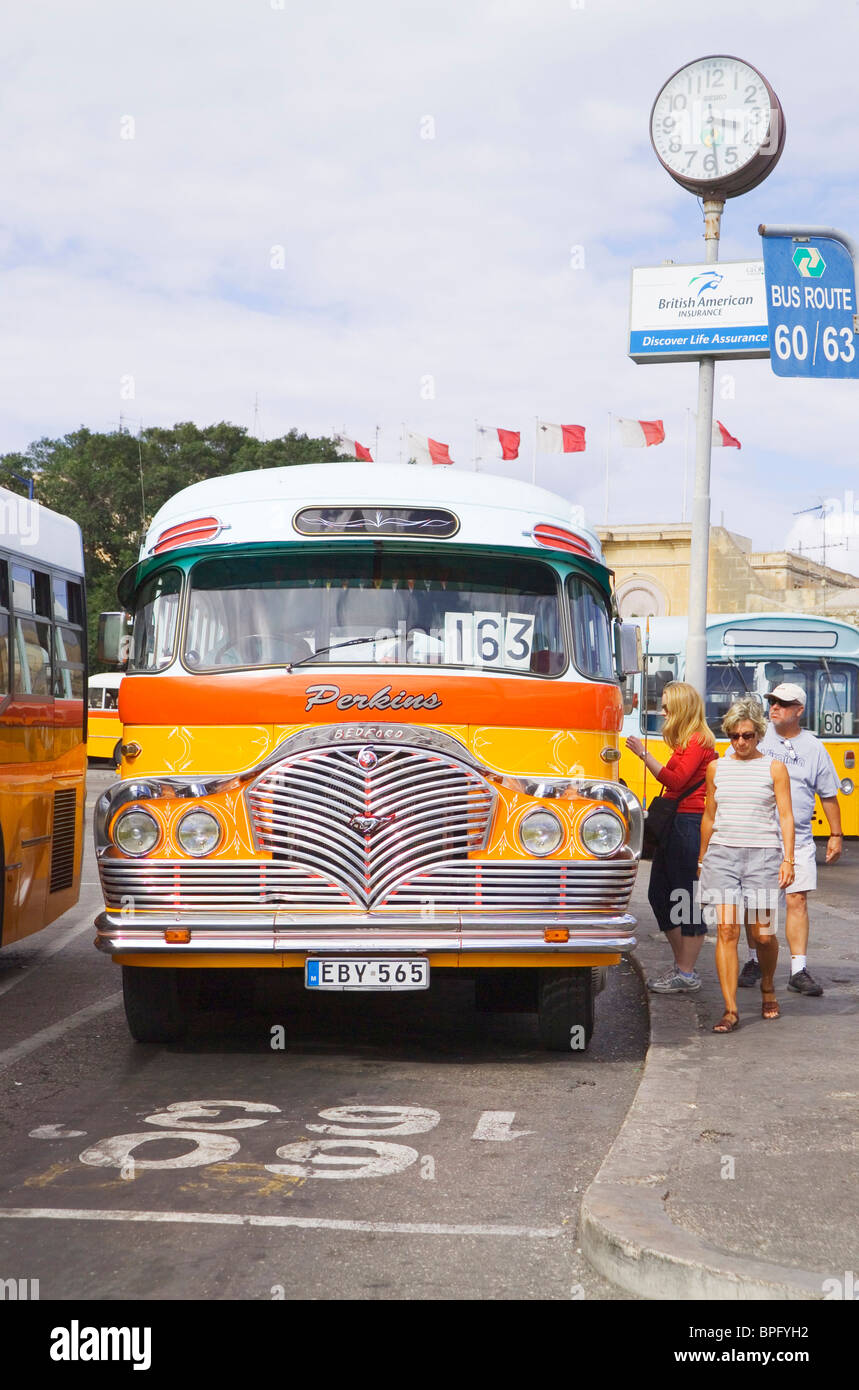 Local Maltese Bus, Malta Stock Photo - Alamy
