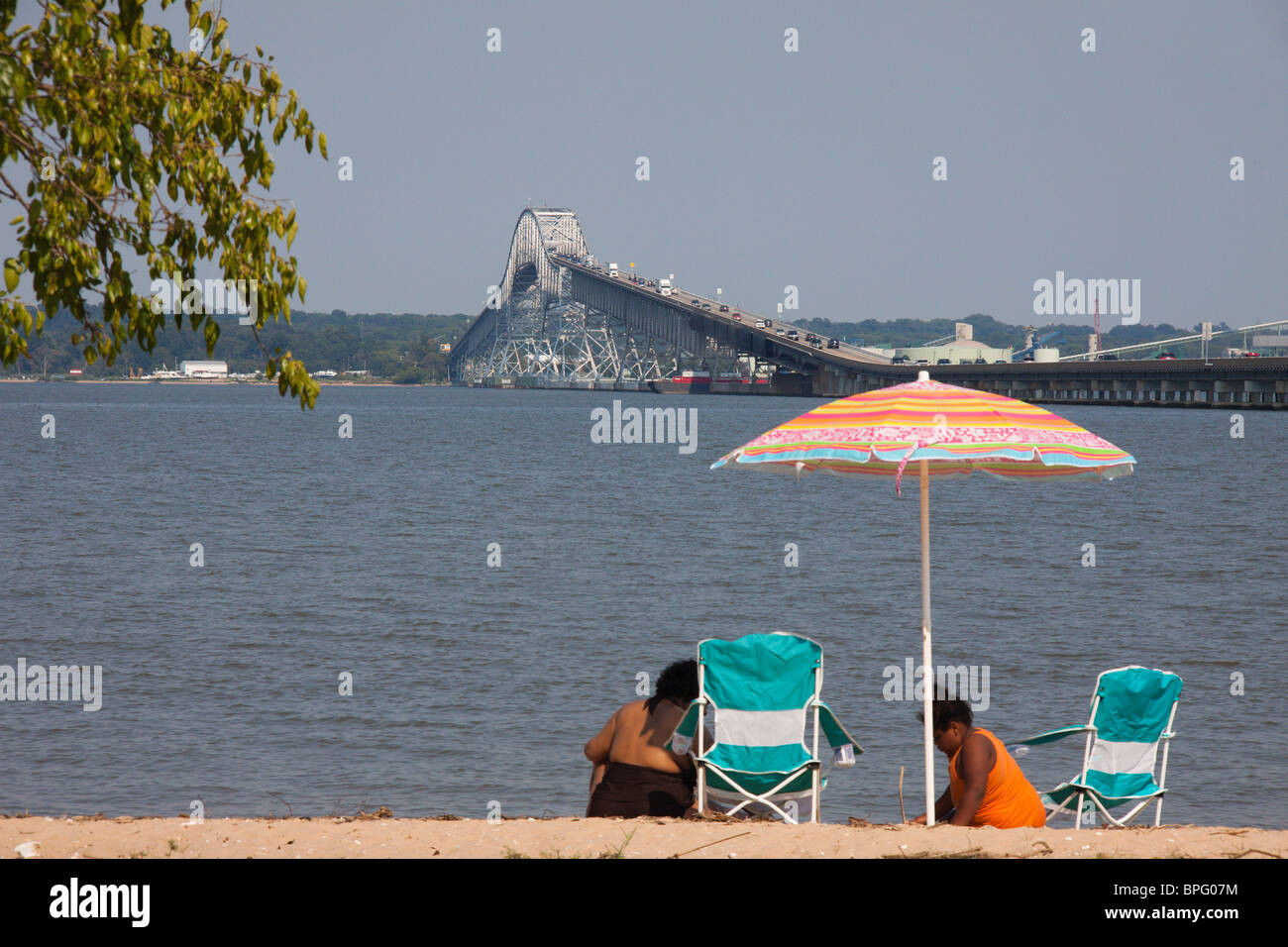 Harry Nice Bridge, Potomac River, Maryland and Virginia USA Stock Photo ...