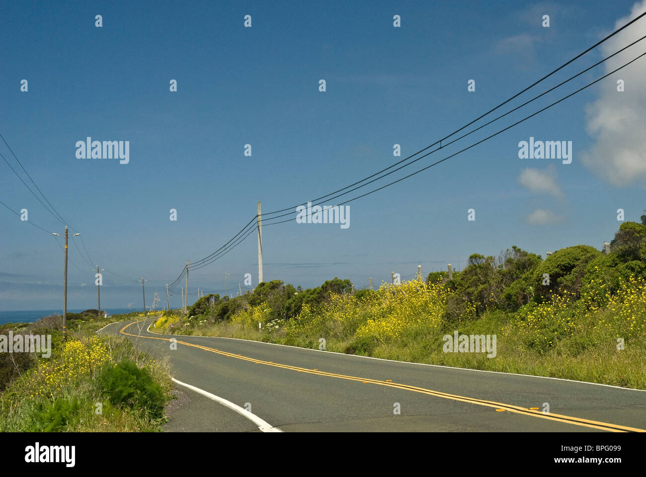 Highway one, west coast, California, USA Stock Photo - Alamy
