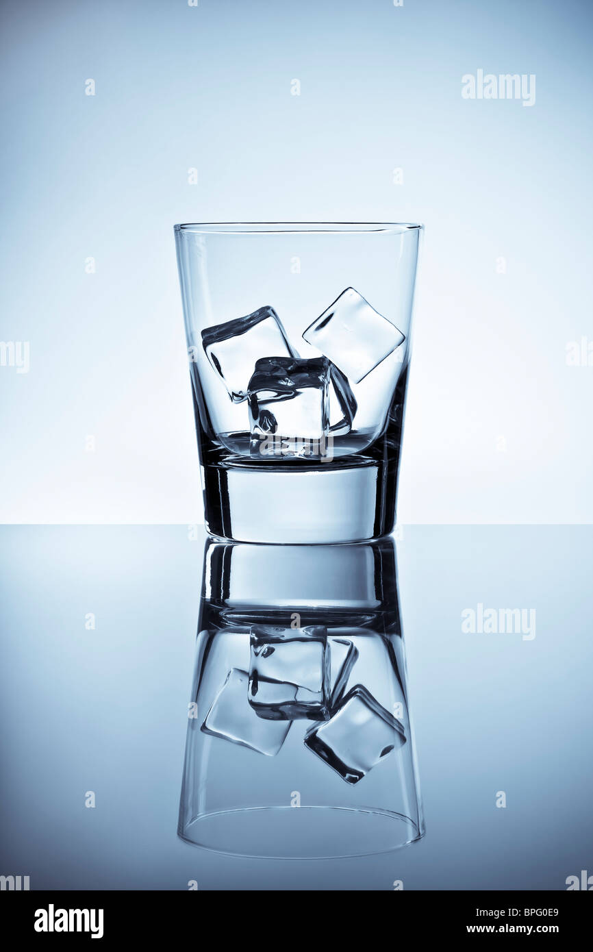 Glass of ice Stock Photo - Alamy
