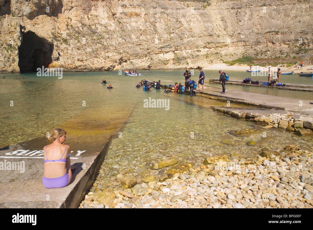 Inland Sea, Gozo, Malta Stock Photo - Alamy