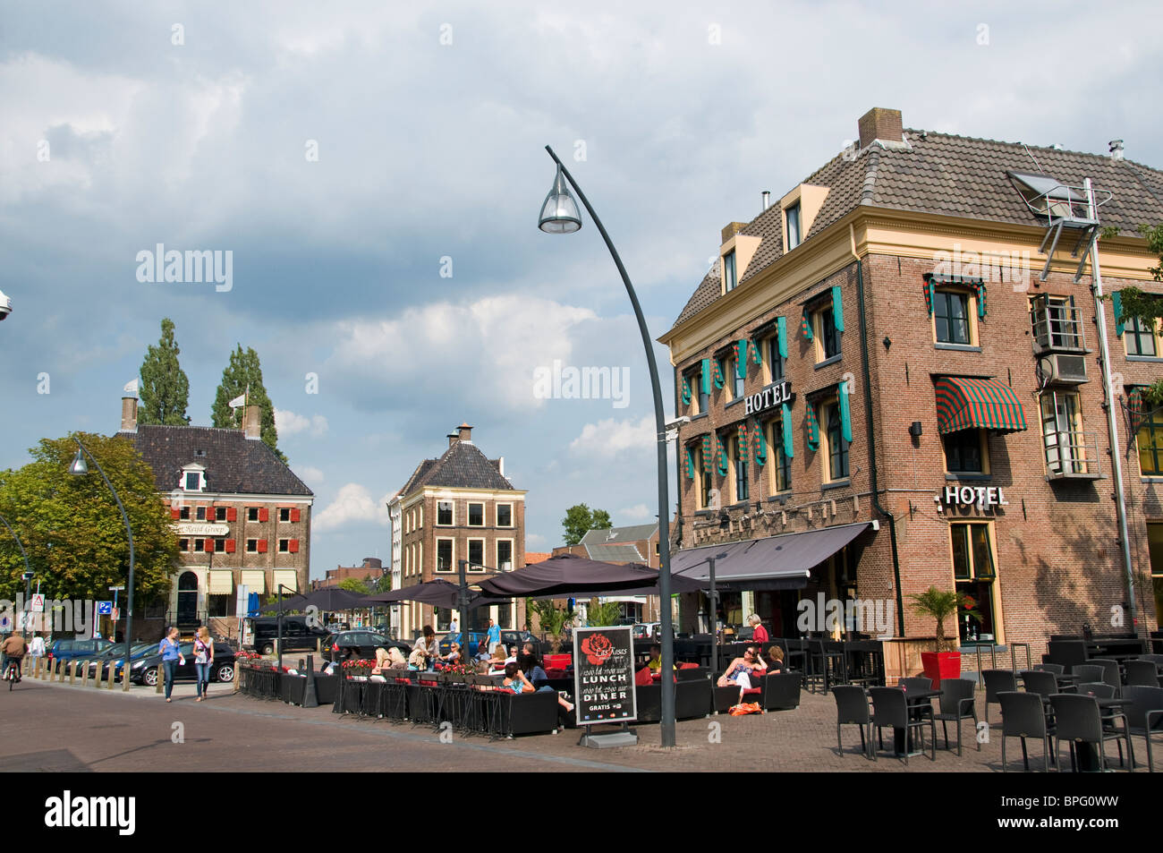 Zwolle Overijssel historic town city Netherlands bar pub restraurant ...