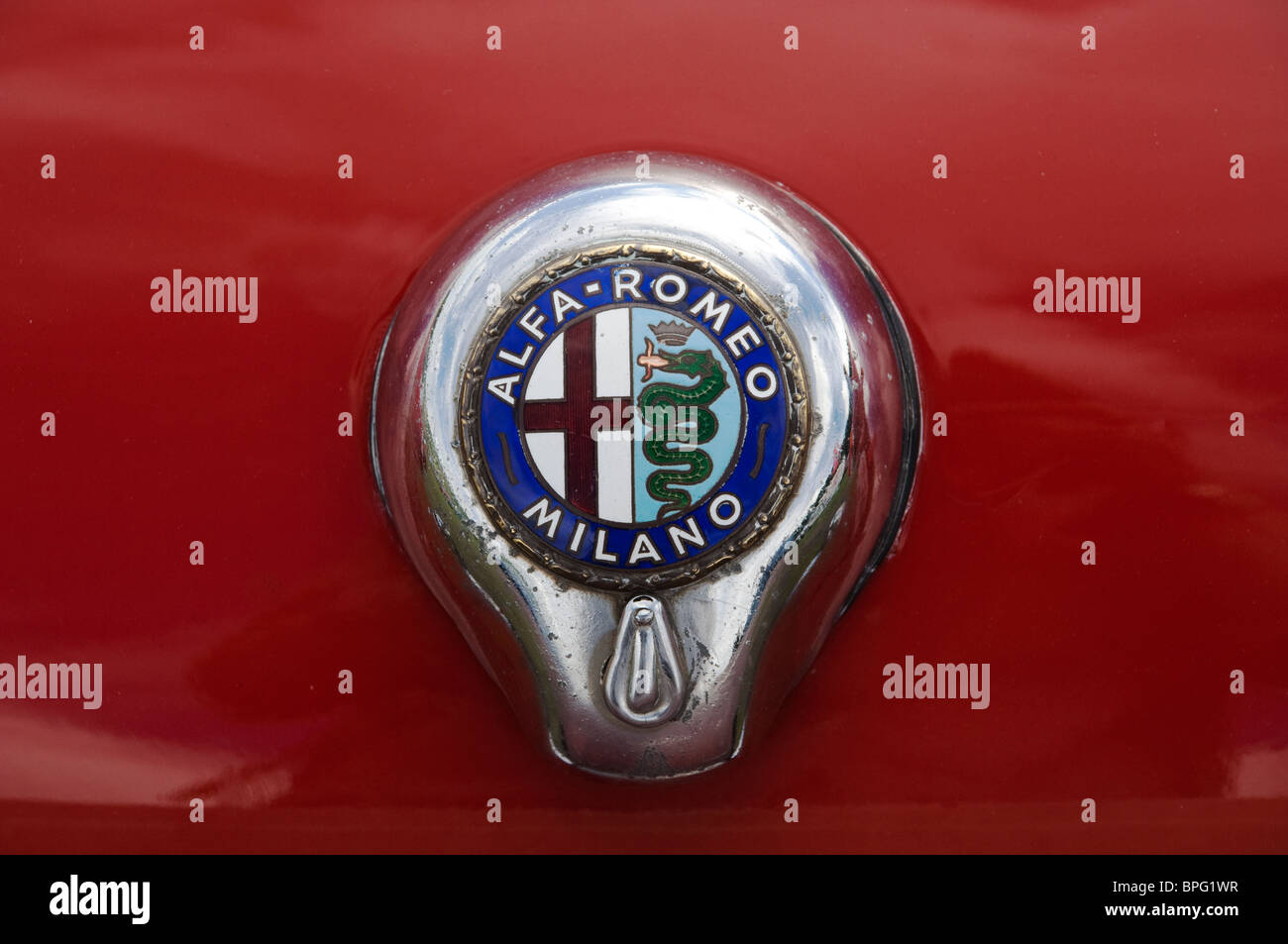 Close-up view of an Alfa Romeo classic car, England, UK Stock Photo - Alamy