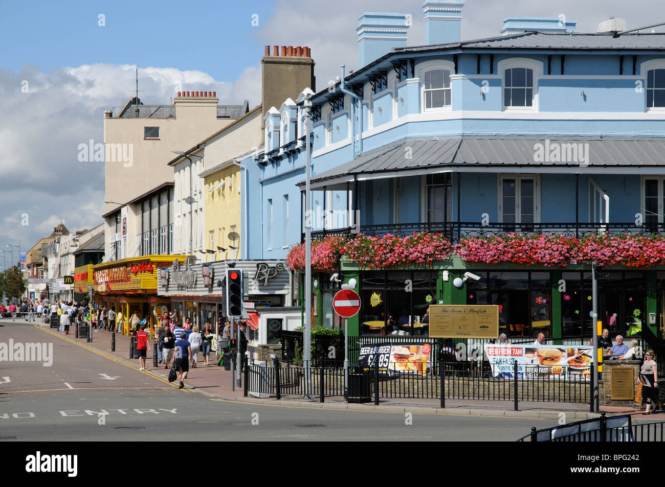 Clacton on Sea Essex England An East Anglia seaside resort & street ...