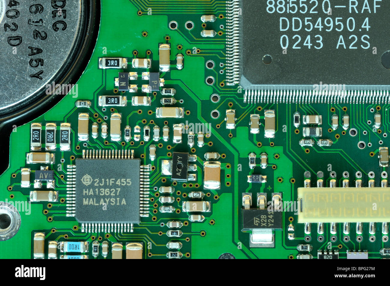 Part of a computer circuit board Stock Photo - Alamy