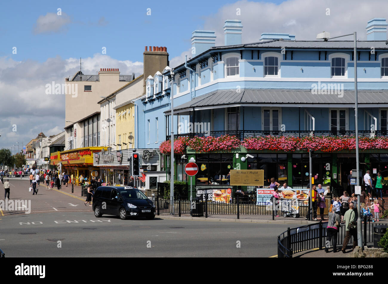 Clacton on Sea Essex England An East Anglia seaside resort & street ...