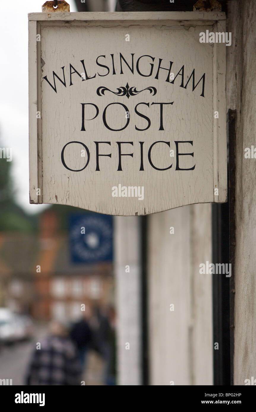 Little Walsingham post office Stock Photo - Alamy