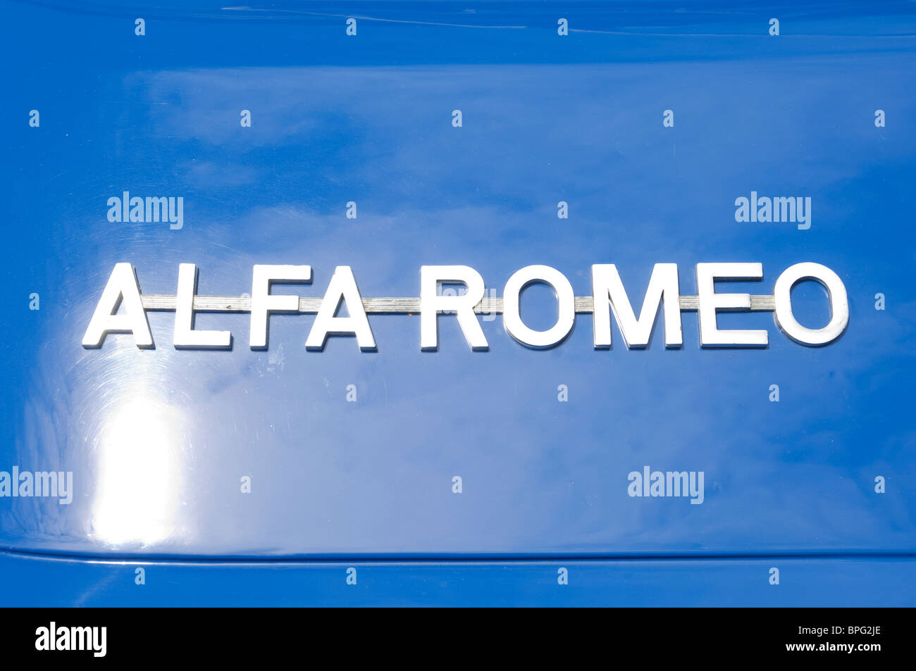 Close-up view of an Alfa Romeo classic car, England, UK Stock Photo - Alamy