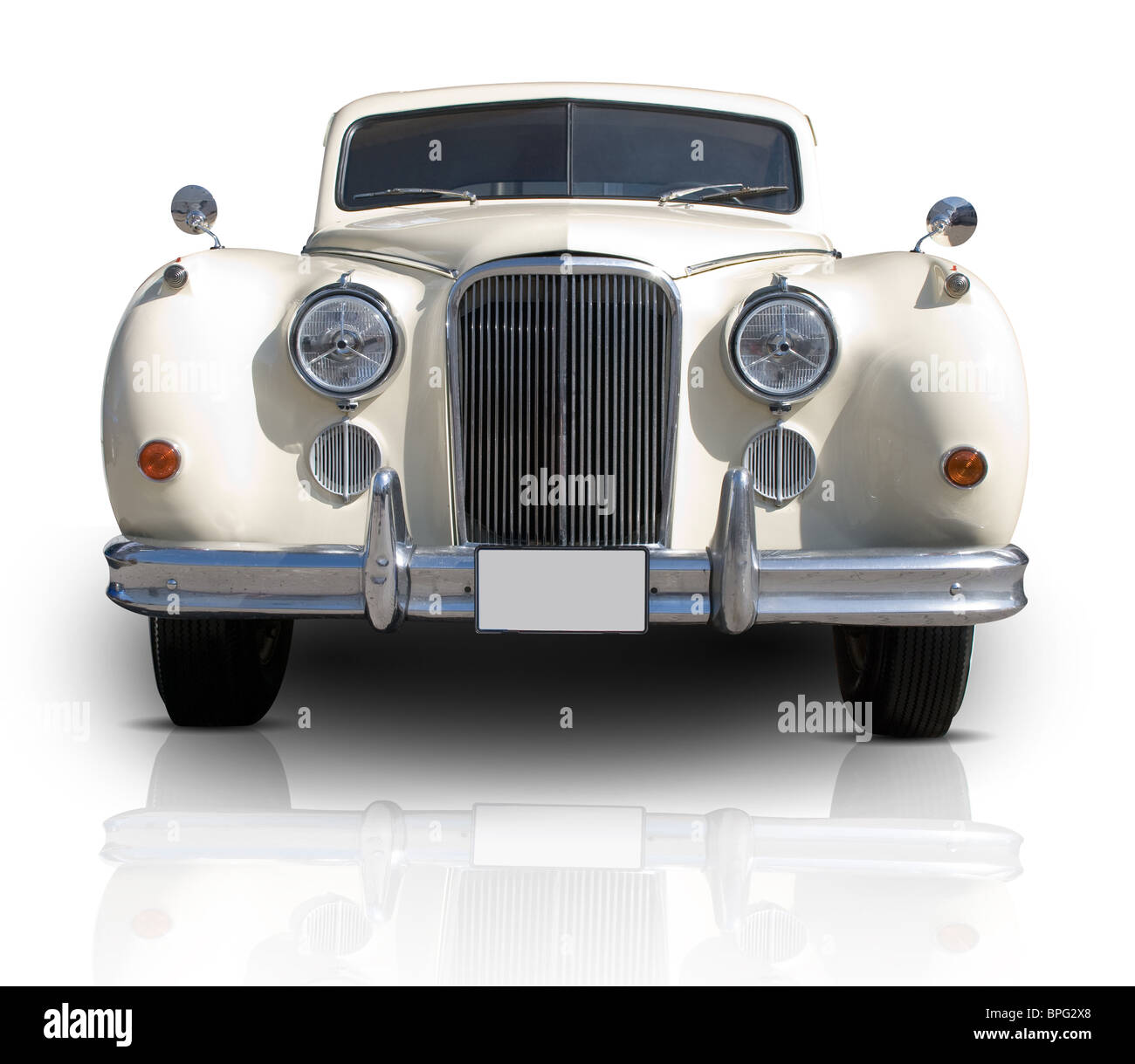 Well preserved classic luxury car from fifties Stock Photo - Alamy