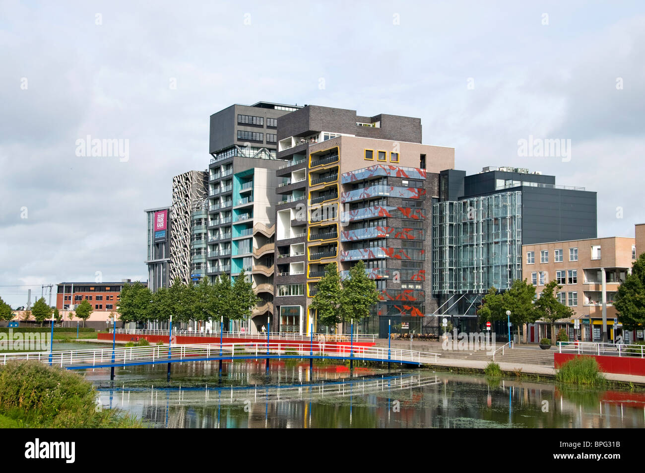 Lelystad capital of the province of Flevoland built on reclaimed land ...