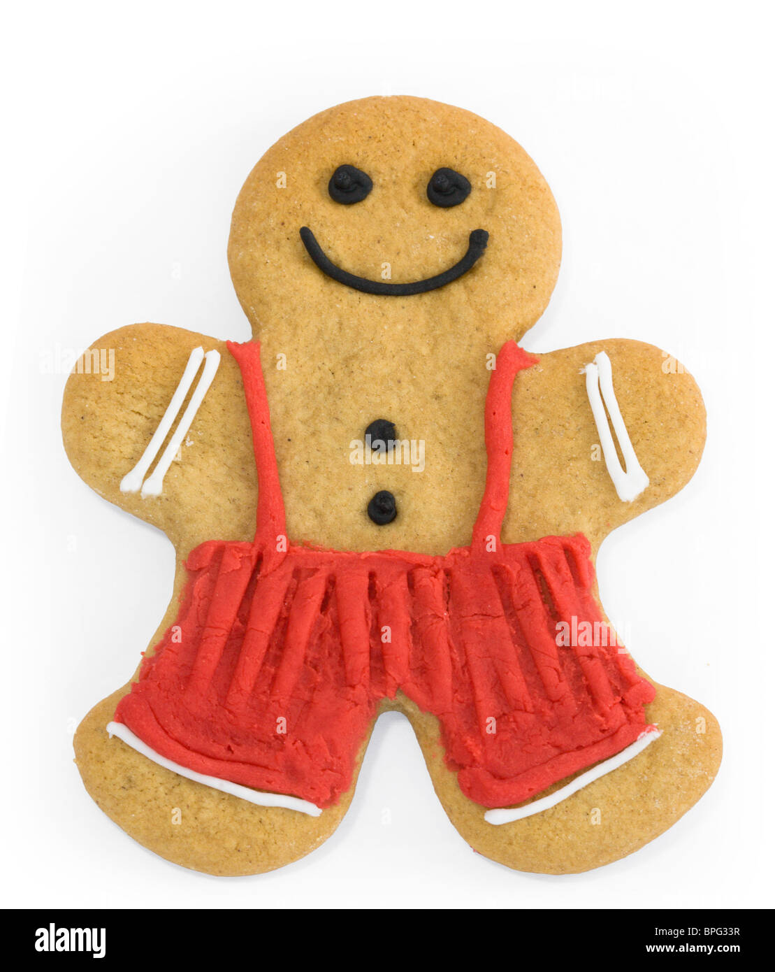 Festive gingerbread cookies decorated icing Cut Out Stock Images ...