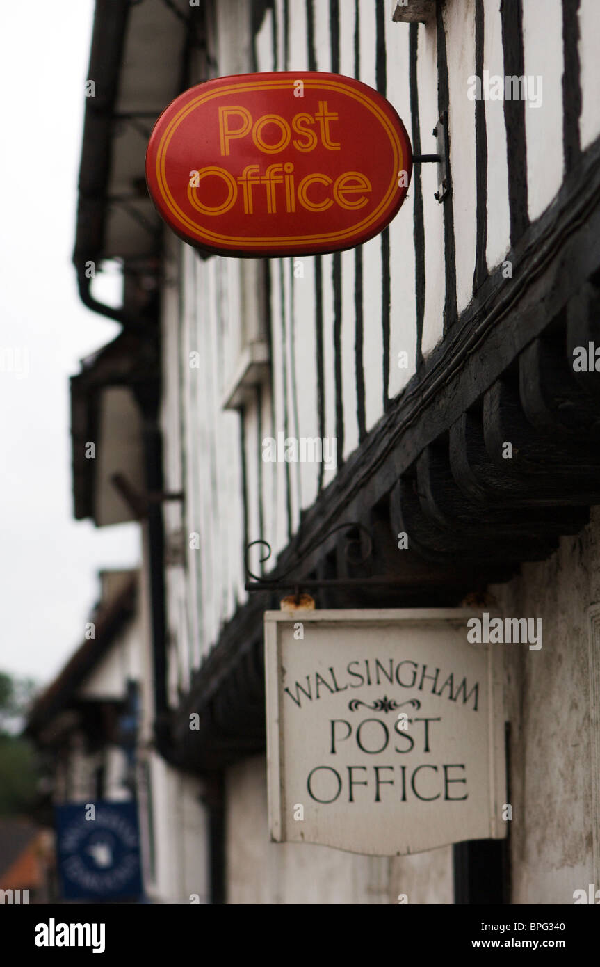 Little Walsingham post office Stock Photo - Alamy