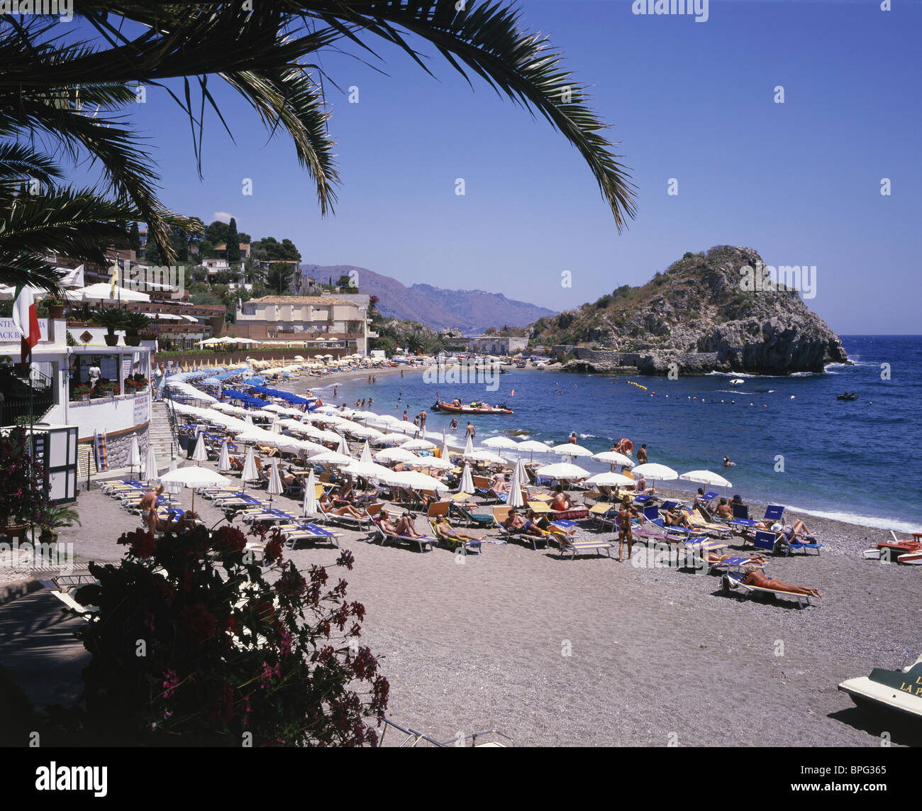 Mazzaro Beach, Taormina, Sicily Stock Photo - Alamy