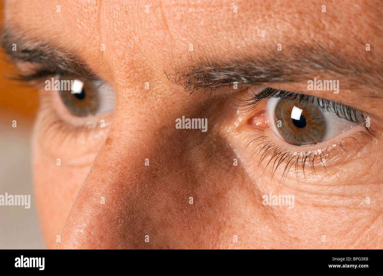 Photograph of man's eyes Stock Photo - Alamy