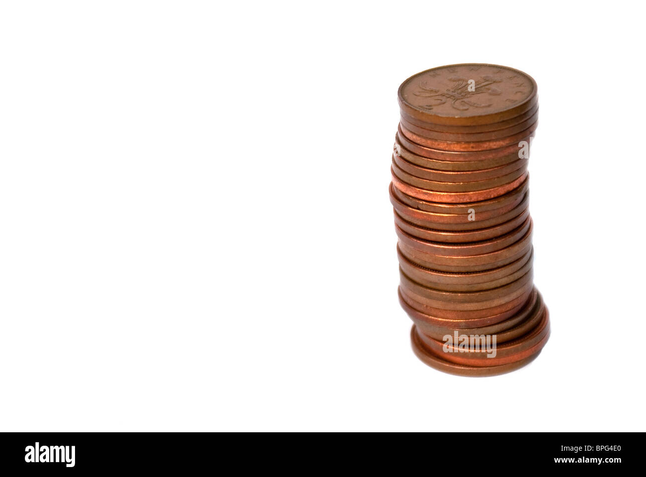 Three piles of monetary coins hi-res stock photography and images - Alamy