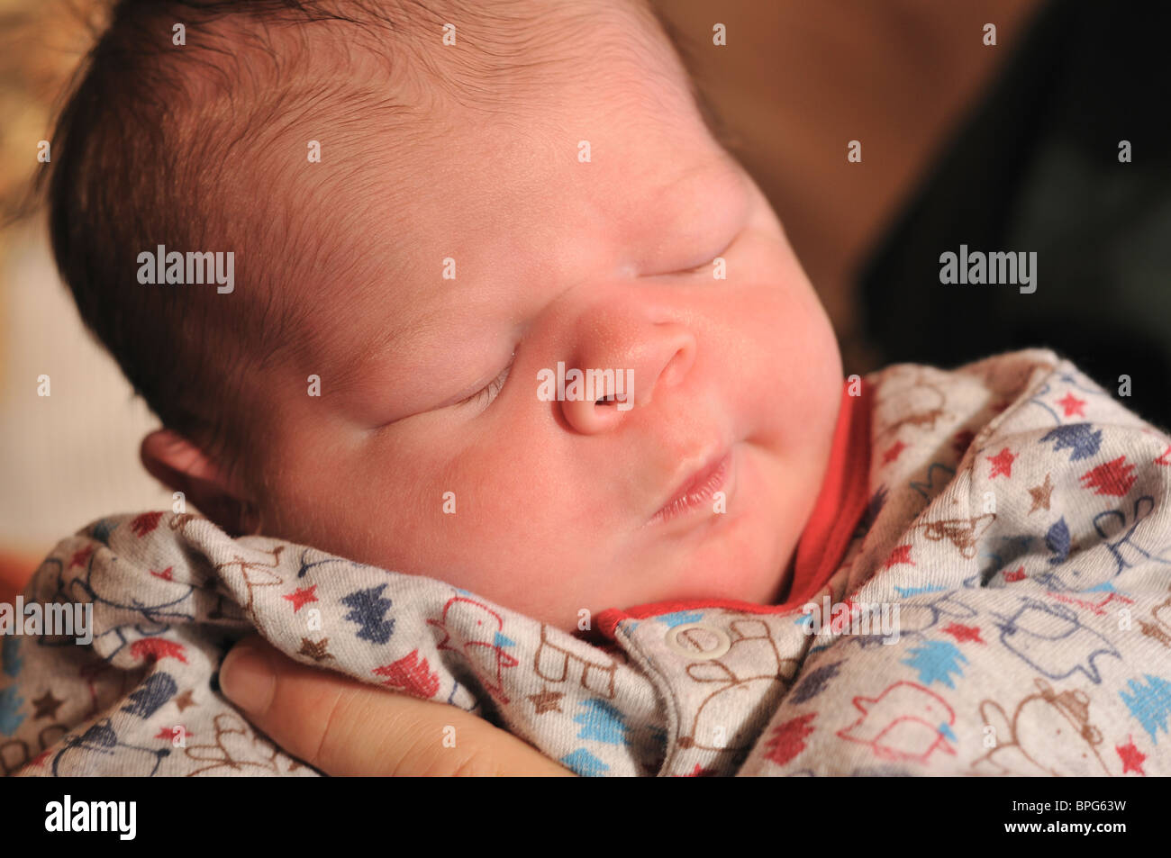 One week old baby Stock Photo - Alamy
