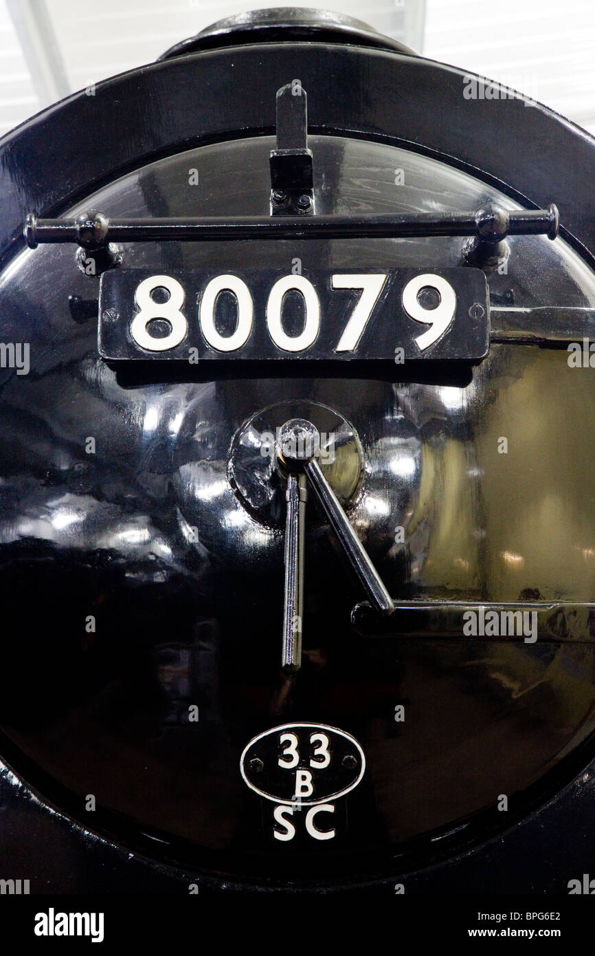 Steam Train The Engine Room Stock Photo - Alamy