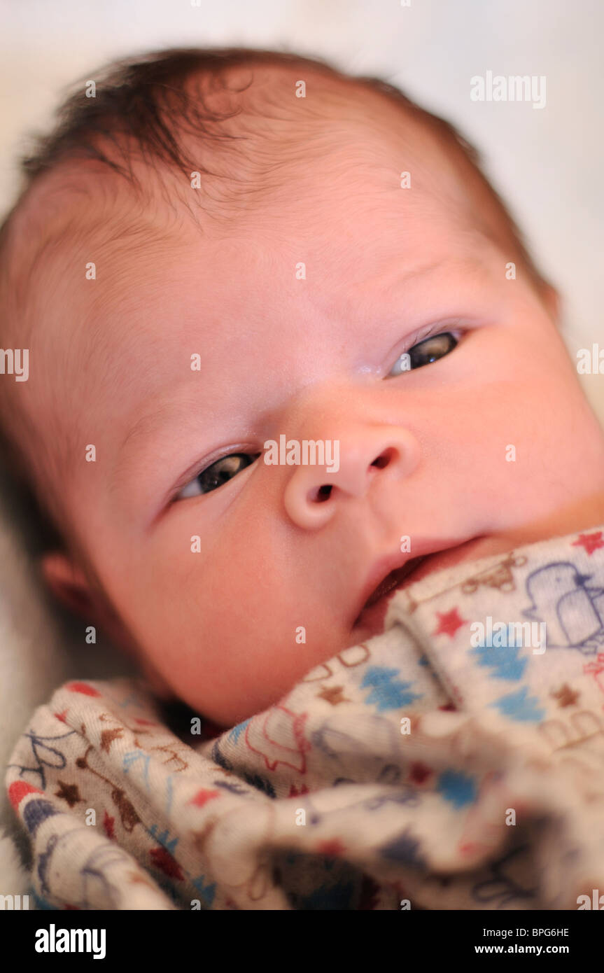 One week old baby Stock Photo - Alamy