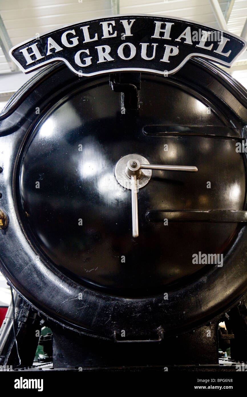 Steam Train The Engine Room Stock Photo - Alamy