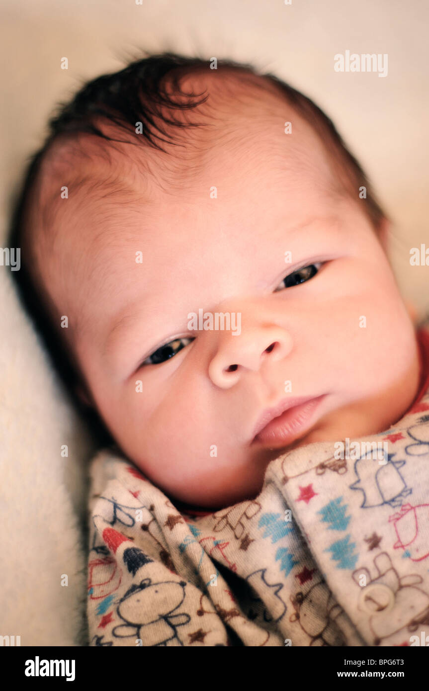 One week old baby Stock Photo - Alamy