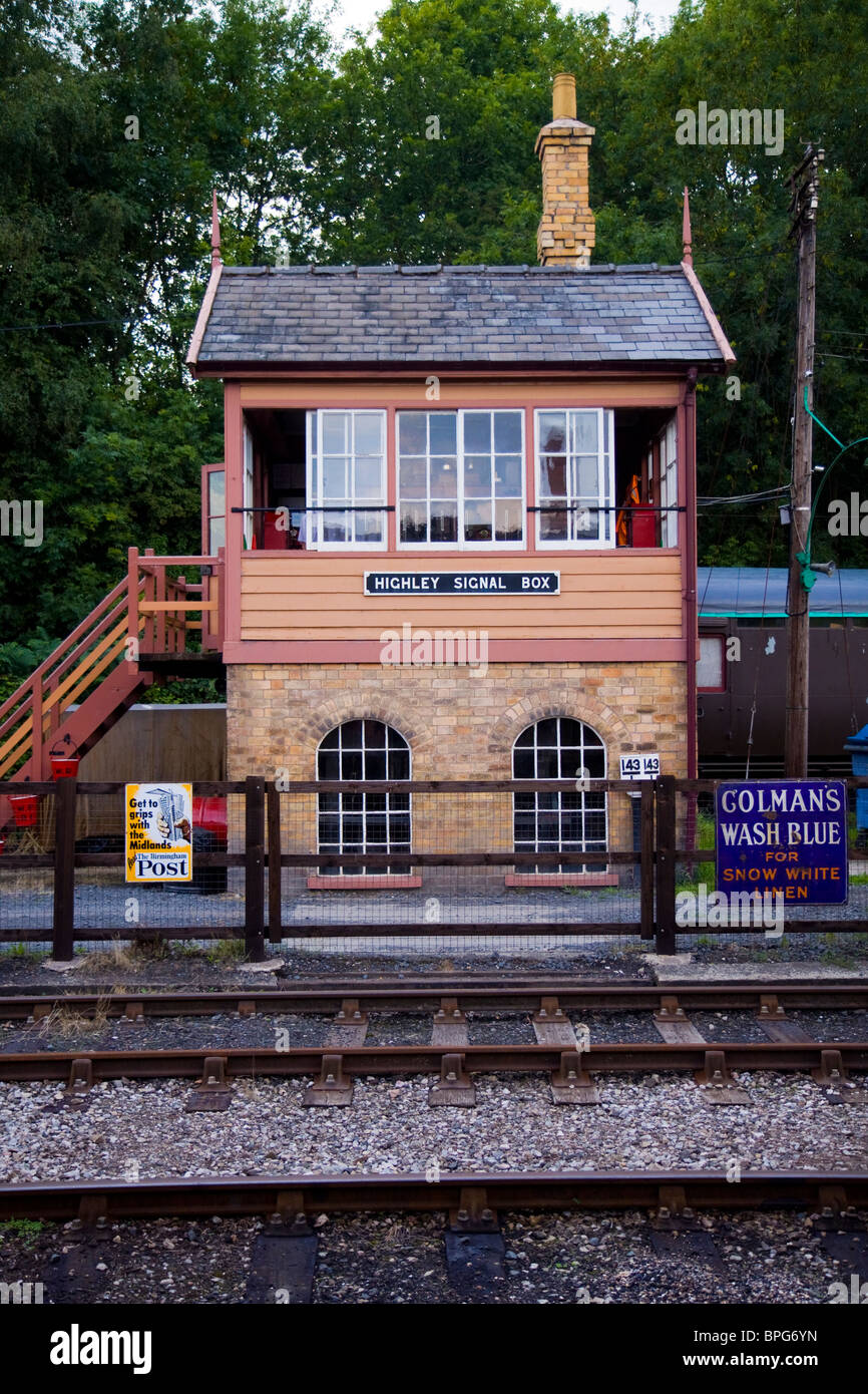 Highley Signal Box Stock Photo - Alamy