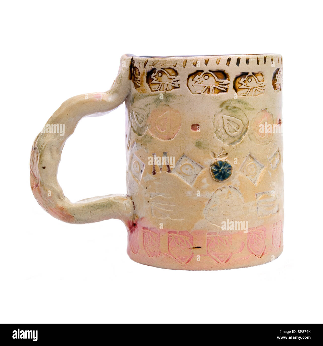 Hand made clay cup Cut Out Stock Images & Pictures - Alamy