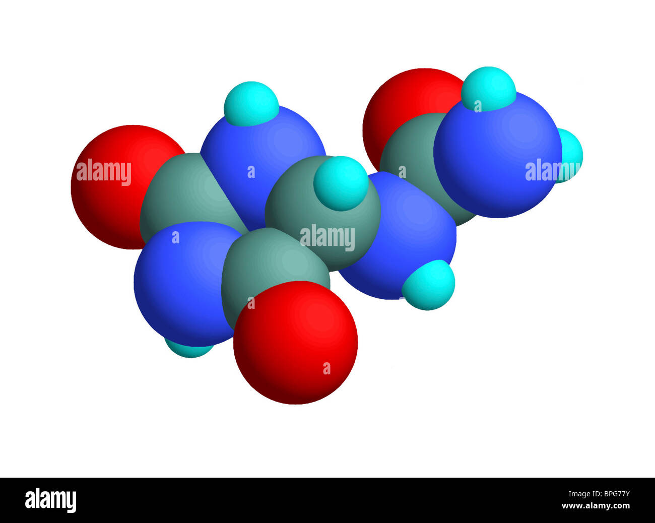 Molecular Model Allantoin Stock Photo - Alamy