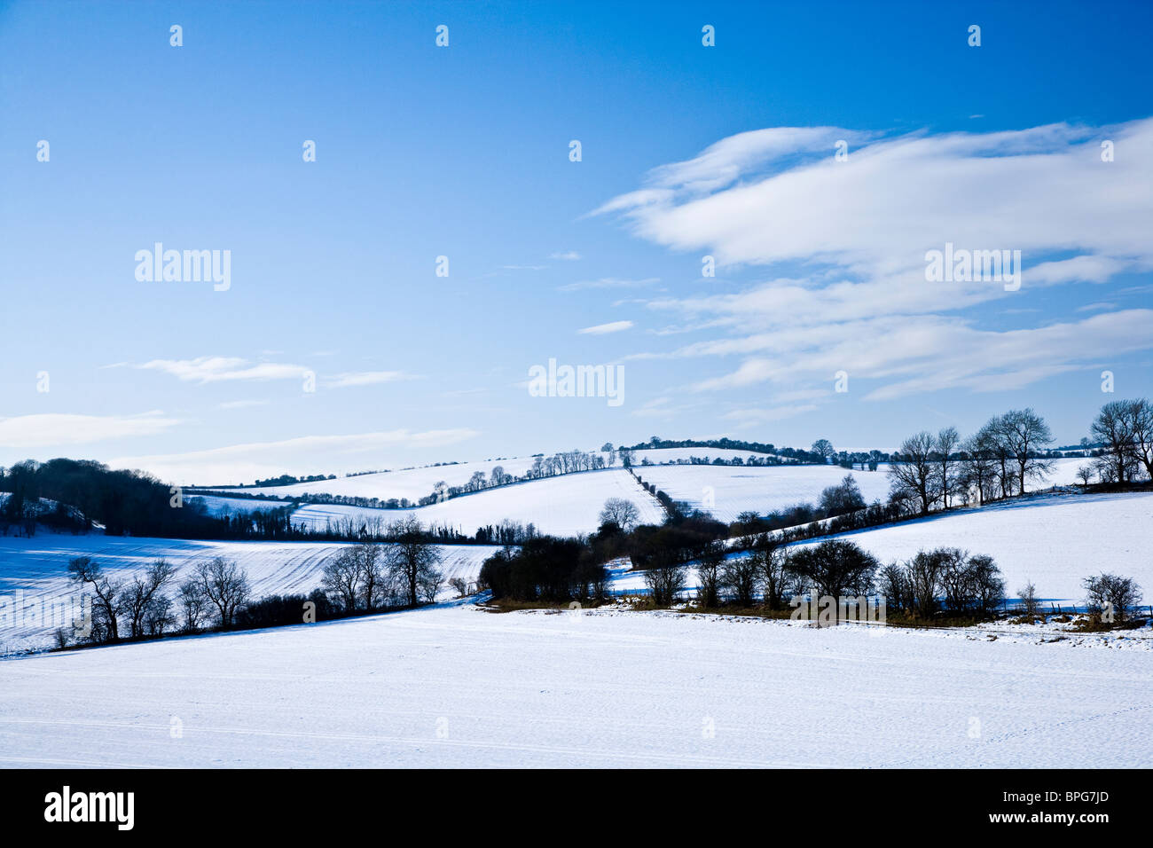 Wintery landscape hi-res stock photography and images - Alamy