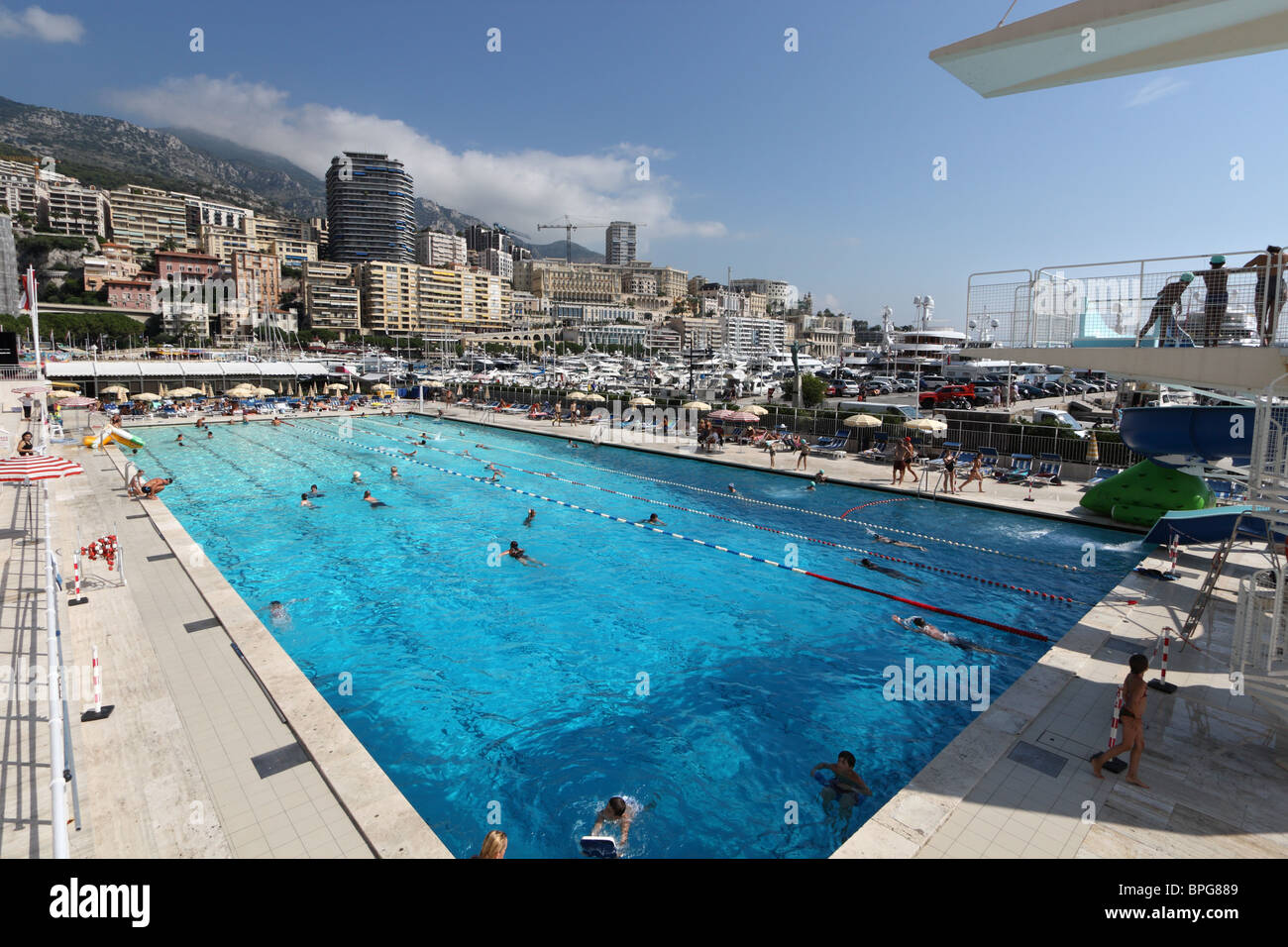 Swimming Pool, Monaco,Cote d'Azur, France Stock Photo - Alamy