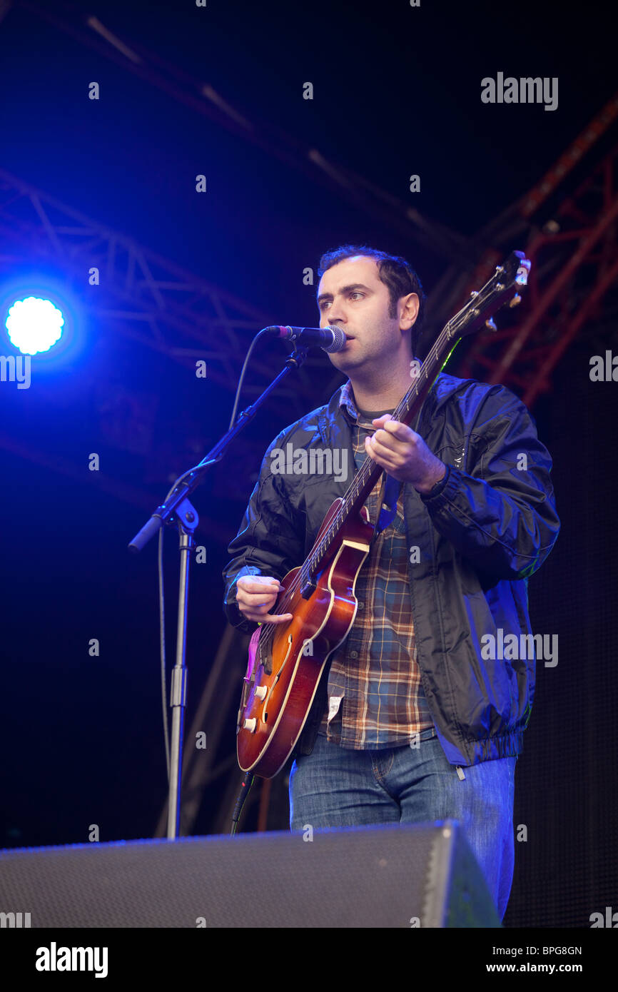El Goodo playing at the Green man festival 2010, Wales, U.K Stock Photo ...