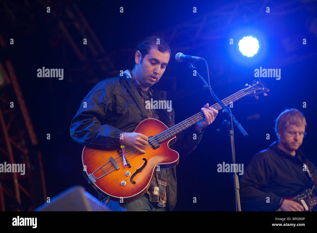 El Goodo playing at the Green man festival 2010, Wales, U.K Stock Photo ...