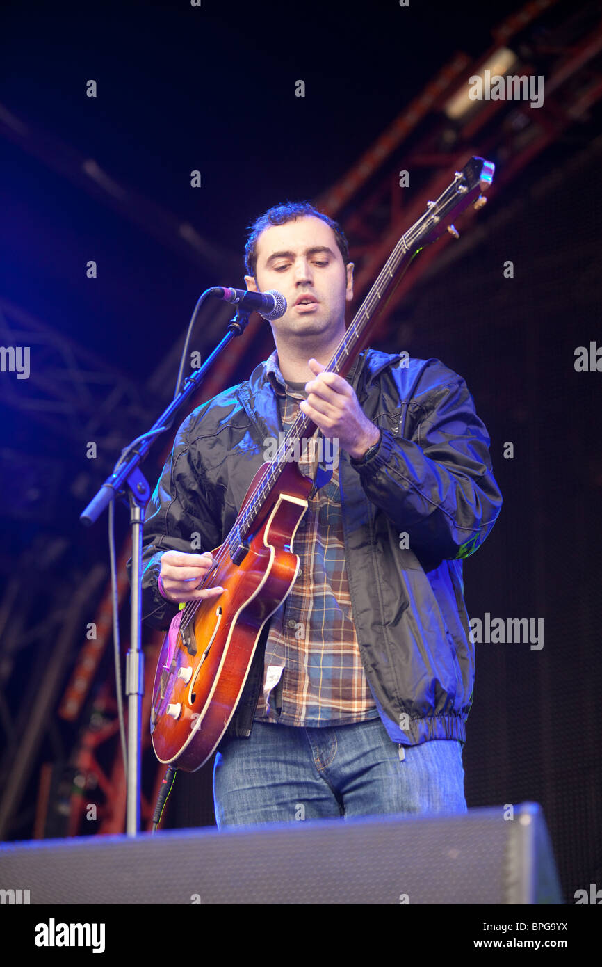 El Goodo playing at the Green man festival 2010, Wales, U.K Stock Photo ...