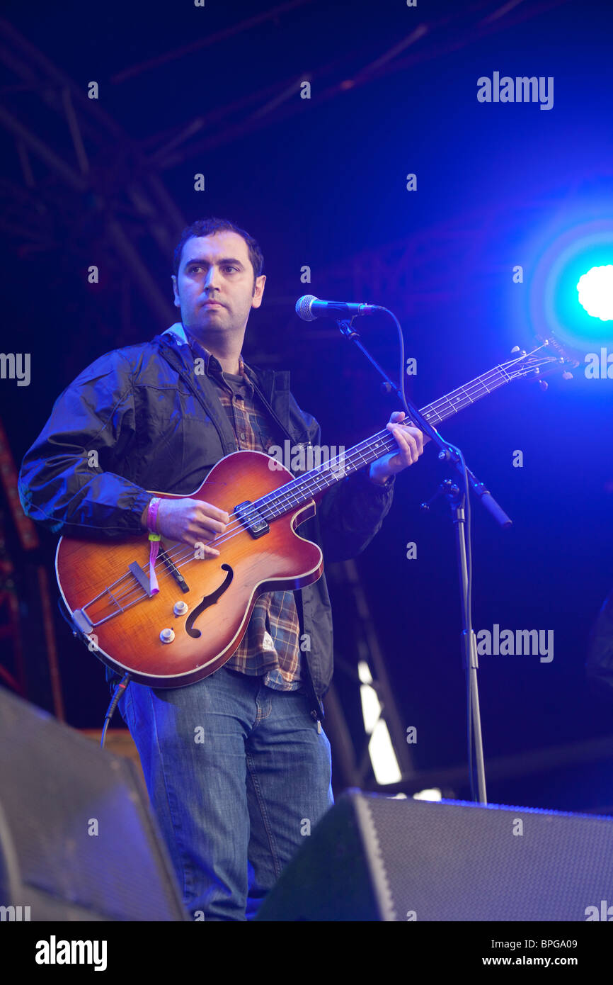 El Goodo playing at the Green man festival 2010, Wales, U.K Stock Photo ...