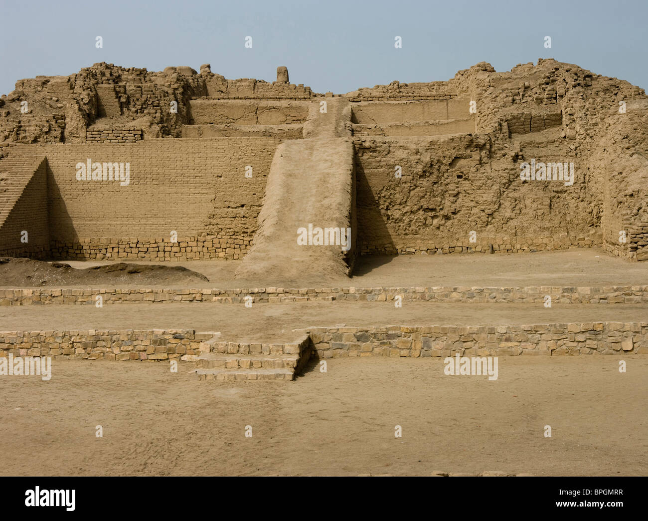 Peru. Lima. Archaeological site of Pachacamac. Ychsma pyramid (200 ...