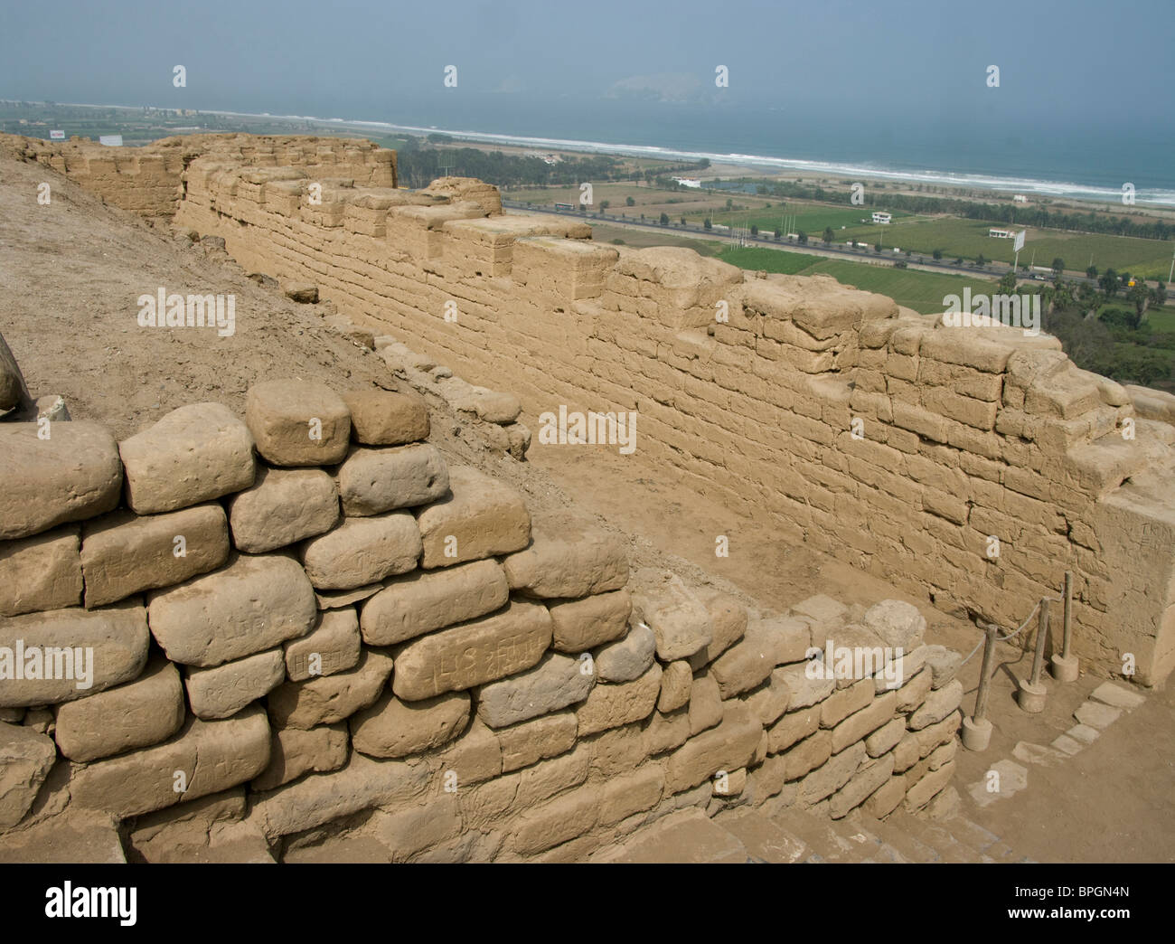 Peru. Lima. Archaeological site of Pachacamac. Temple of the Sun (1450 ...
