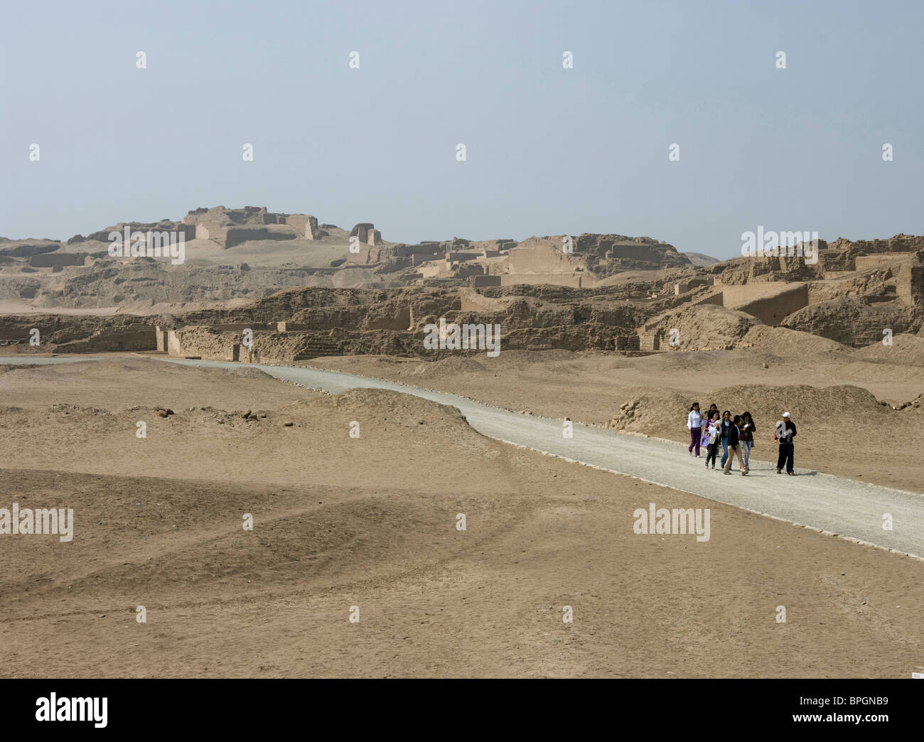 Peru. Lima. Archaeological site of Pachacamac. Overview Stock Photo - Alamy