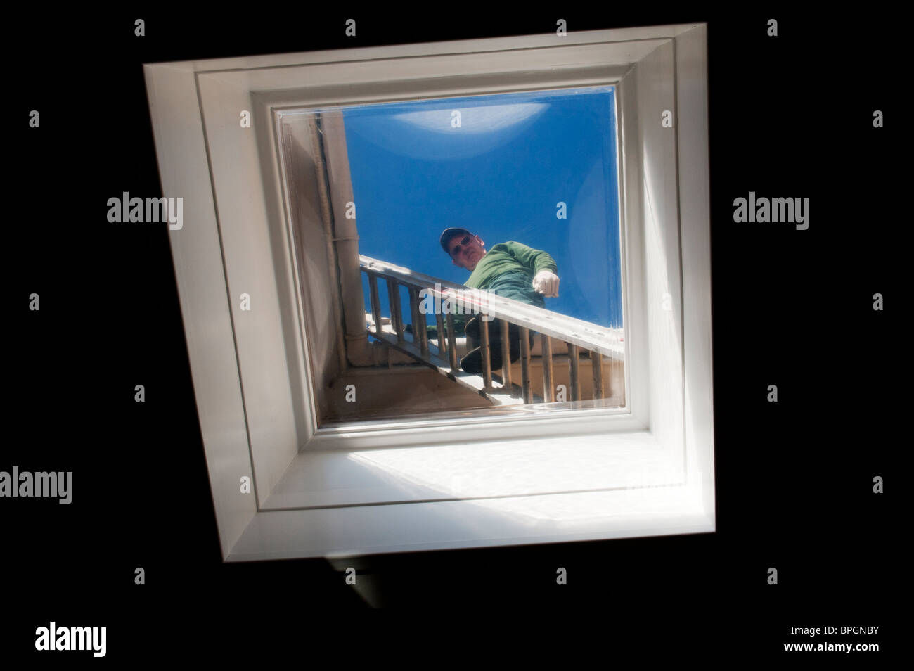 Climbing through window hi-res stock photography and images - Alamy
