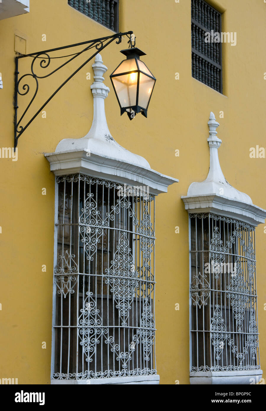 Peru. Trujillo city. Traditional architecture. Colonial art Stock Photo ...
