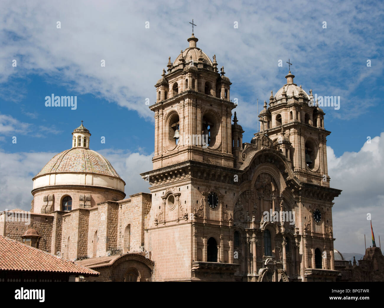 Peru. Cusco. Church of La Compañia de Jesus (17th century Stock Photo ...