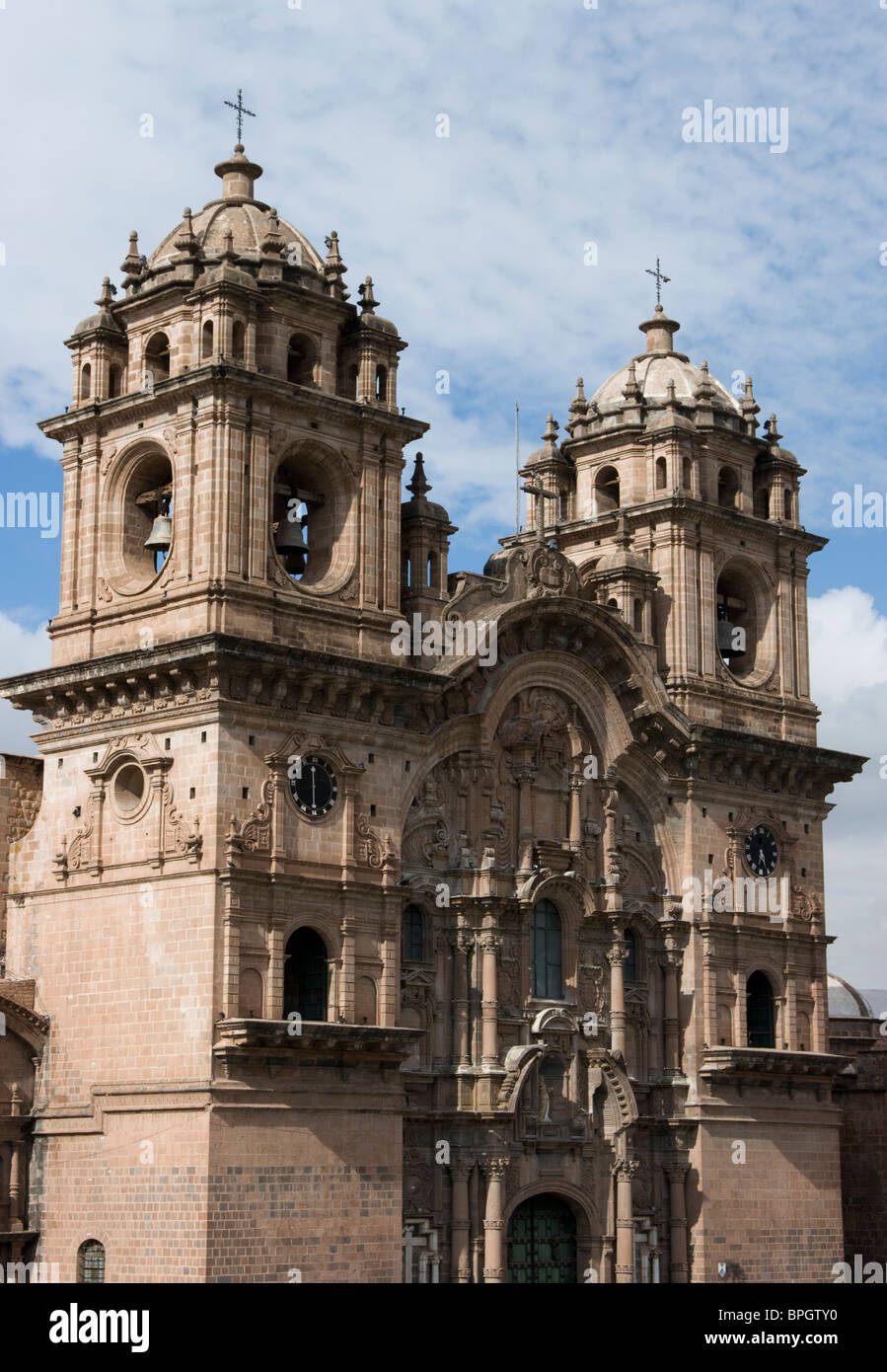 Peru. Cusco. Church of La Compañia de Jesus (17th century Stock Photo ...